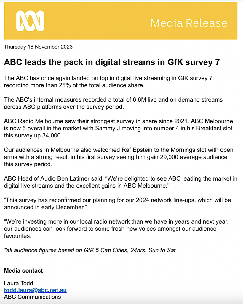 The Spin: GfK Survey 7