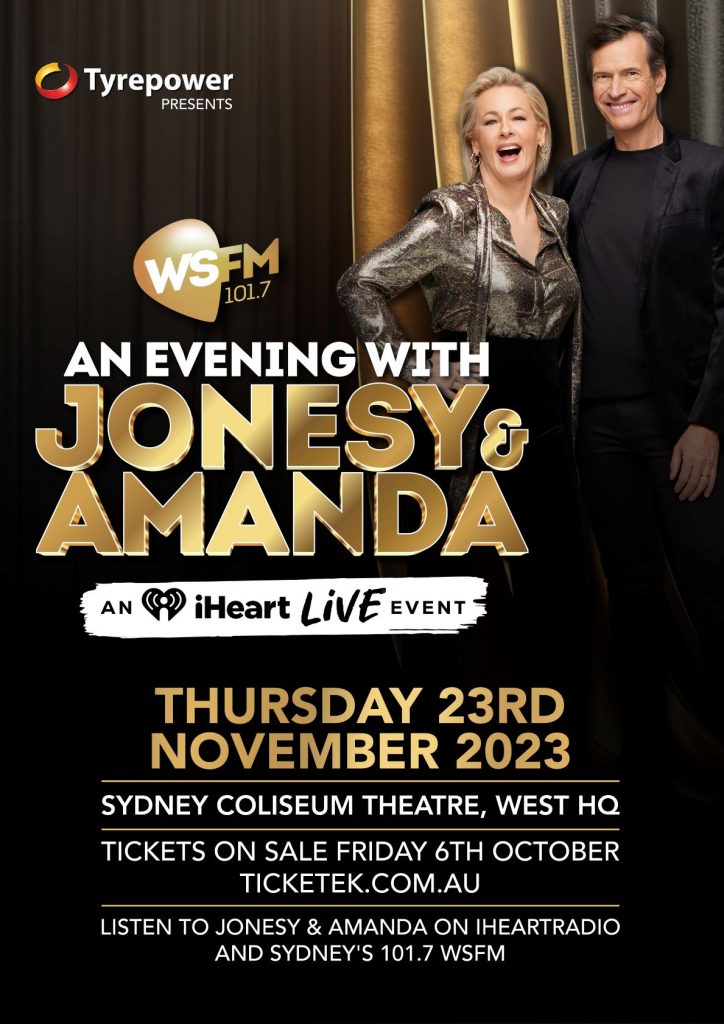 Jonesy & Amanda announce live stage show